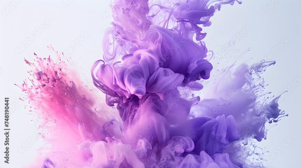 lavender paint explosion, abstract background, vibrant paint explosion ...