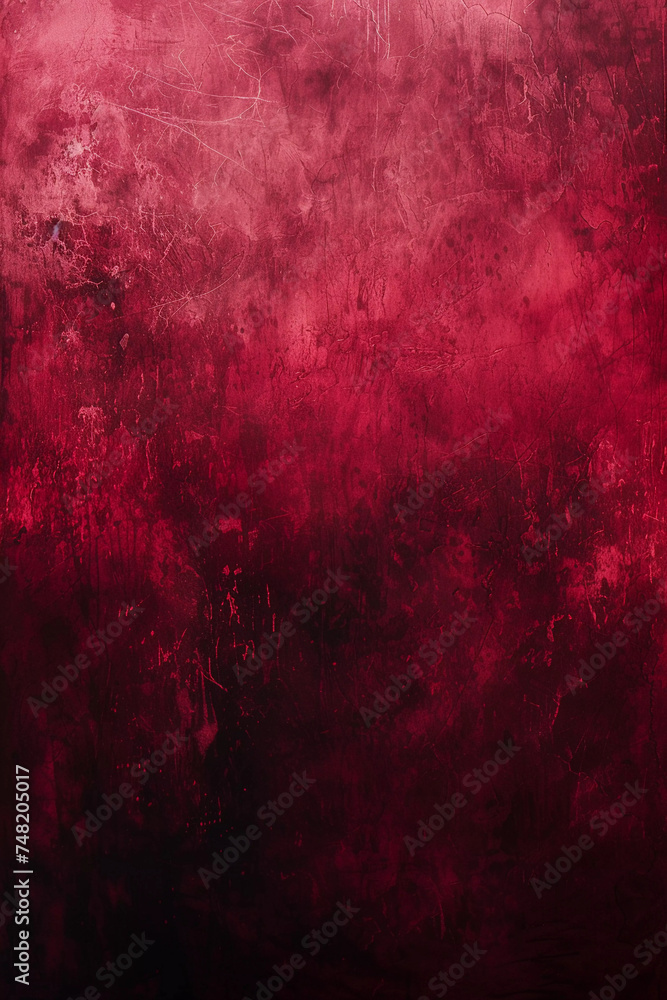 An old grunge red background, with its rough edges and imperfections ...