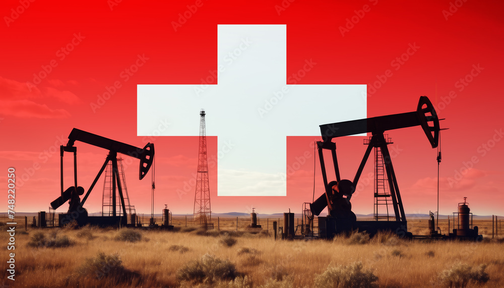 Switzerland oil industry .Crude oil and petroleum concept. Switzerland ...