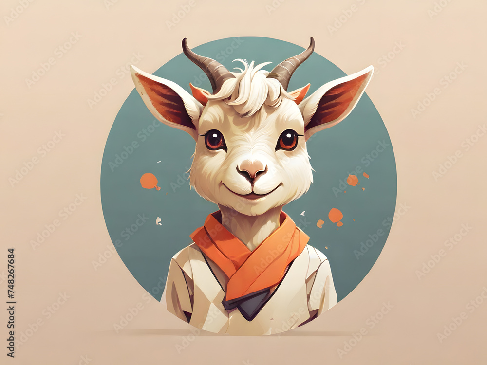 "Whimsical AI Goat: A Playful Twist on Cartoon Icons" "Cute Goat ...