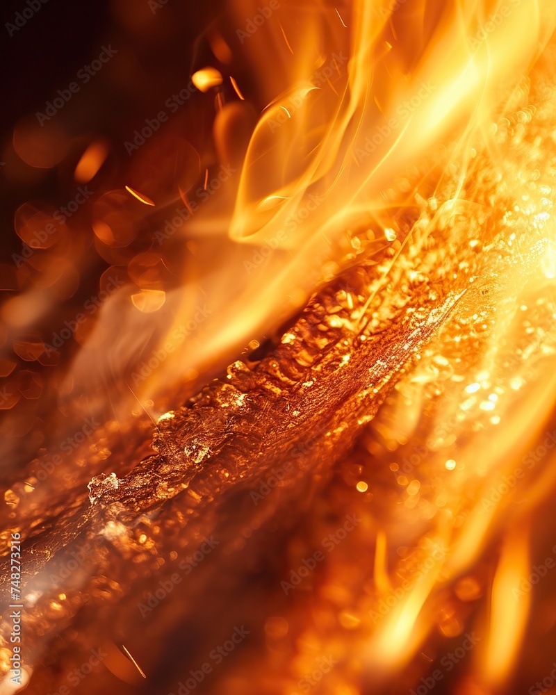 Sparks from metal welding close-up on a black background. A close-up ...