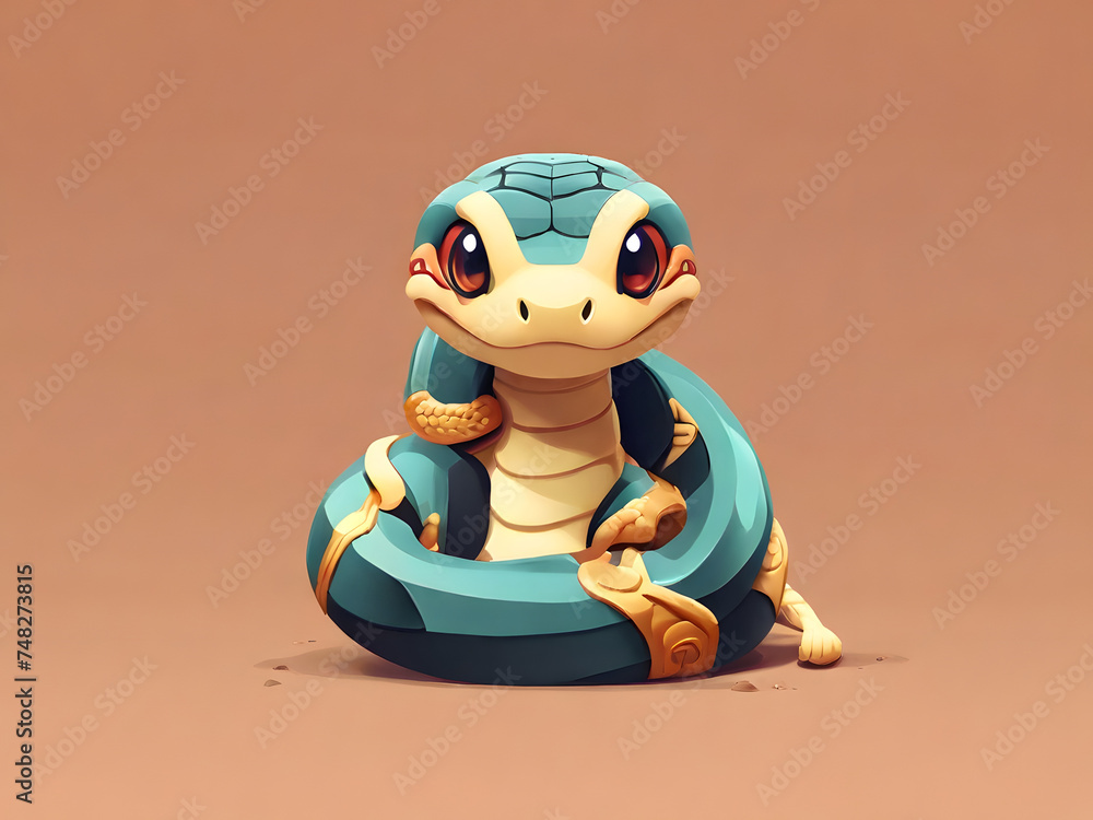 "Whimsical AI: Cute Snake Character for Instagram" "Tech-Savvy Serpent ...