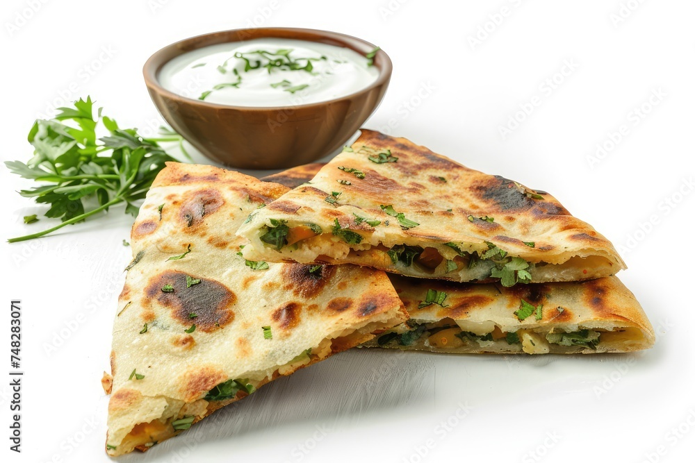 Afghan Bolani, Thin Crispy Flatbread Stuffed with a Savory Filling of ...