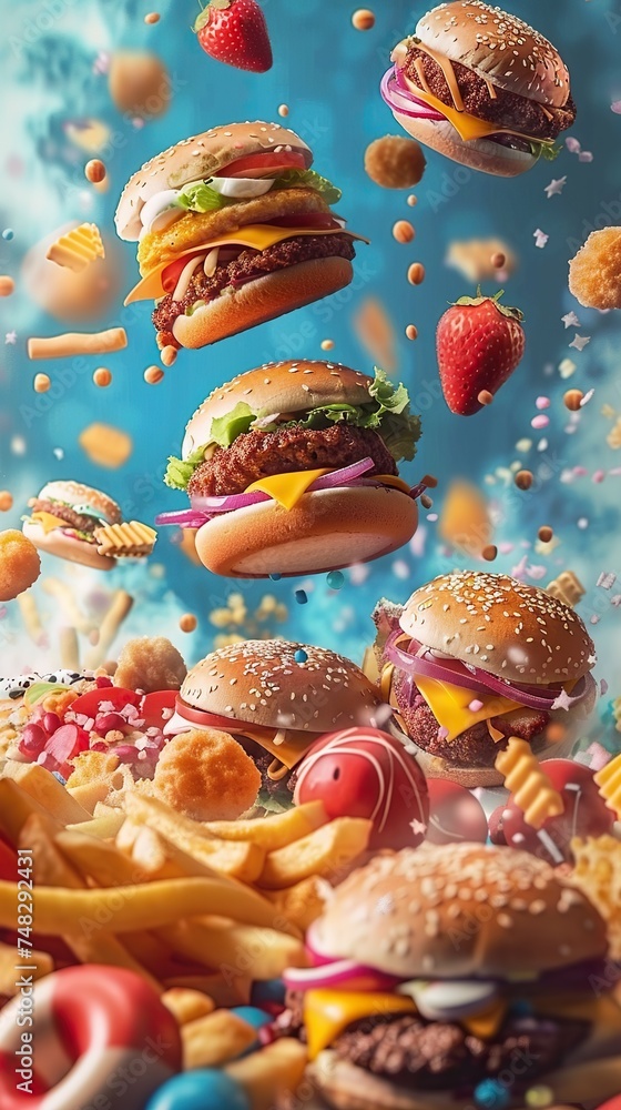 Junk Food Fact Shocking facts about junk food presented in a dynamic ...