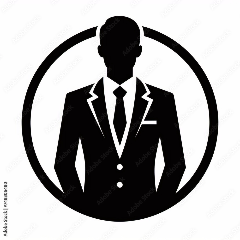 Geschäftsmann-Symbol – kann als Avatar oder Profilbild verwendet werden ...