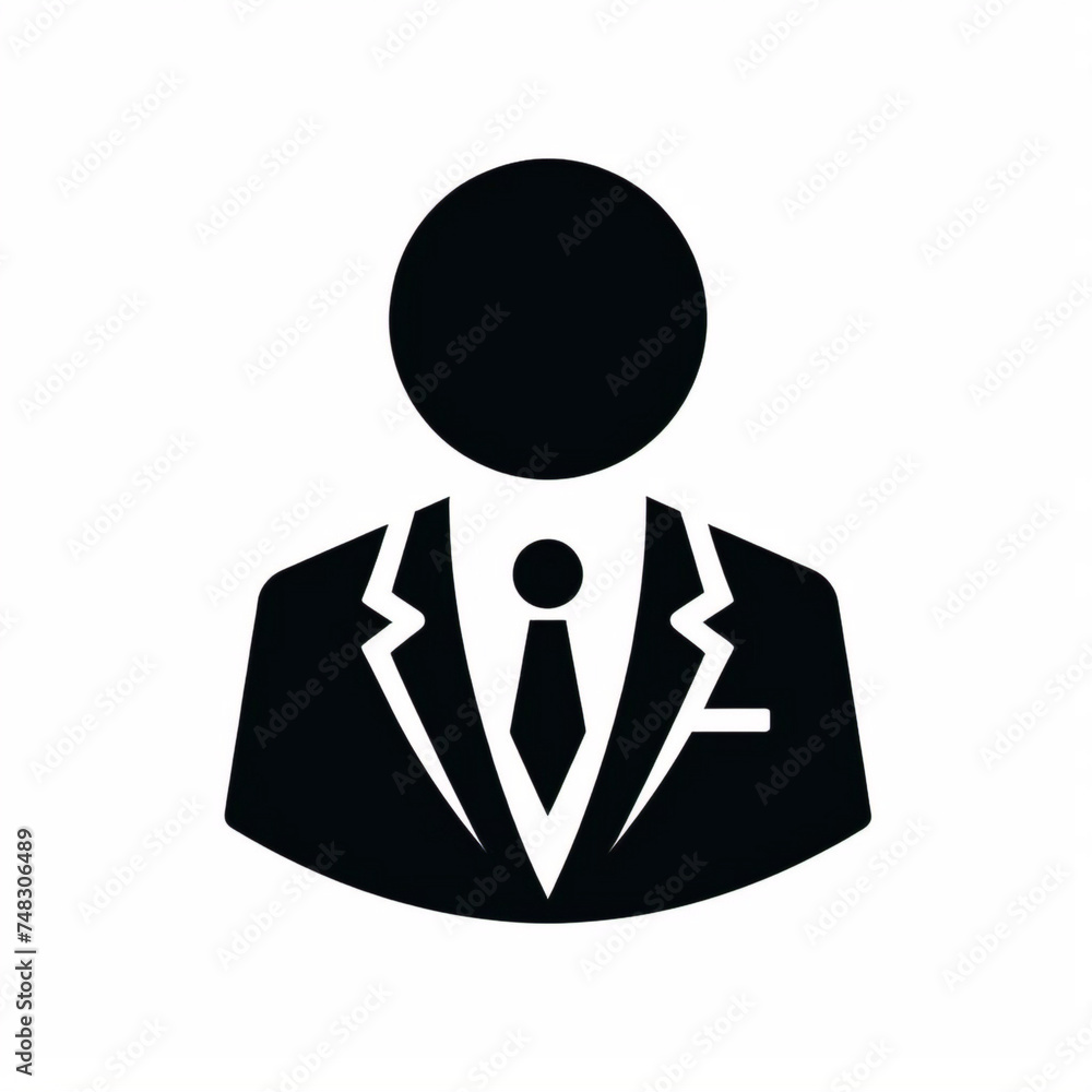 Geschäftsmann-Symbol – kann als Avatar oder Profilbild verwendet werden ...