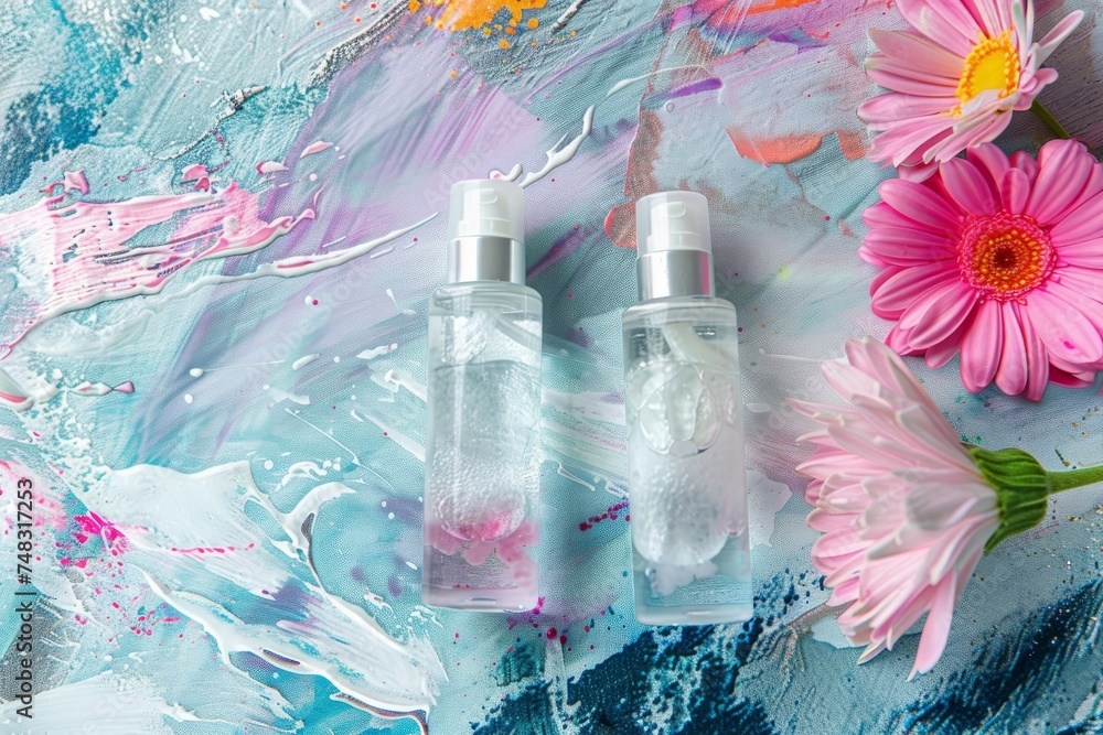 Facial cone skin care cream. Skincare treatment products: anti aging ...