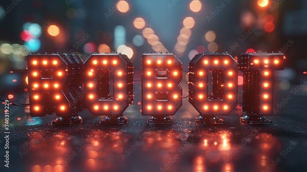 ASCII Dot Robot in Computer Code Explosion Generative AI Stock ...