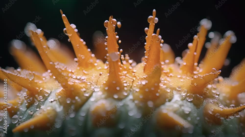 Texture of a spiky sea urchin covered in tiny bumps and needles. Stock ...