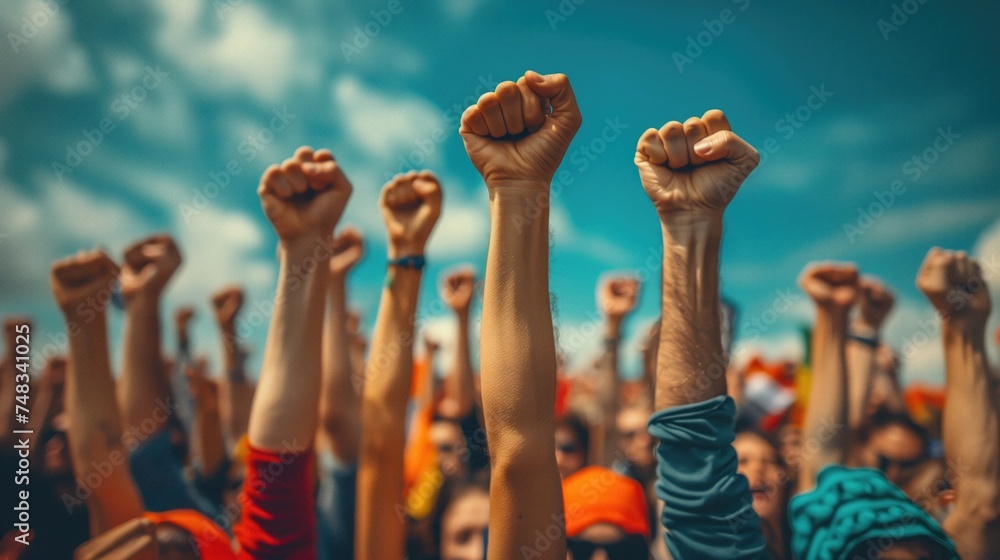 Students of different races and ethnicities come together for a school ...