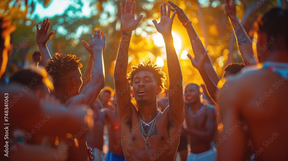 Sports Team Huddle: Athletes from diverse backgrounds come together in ...