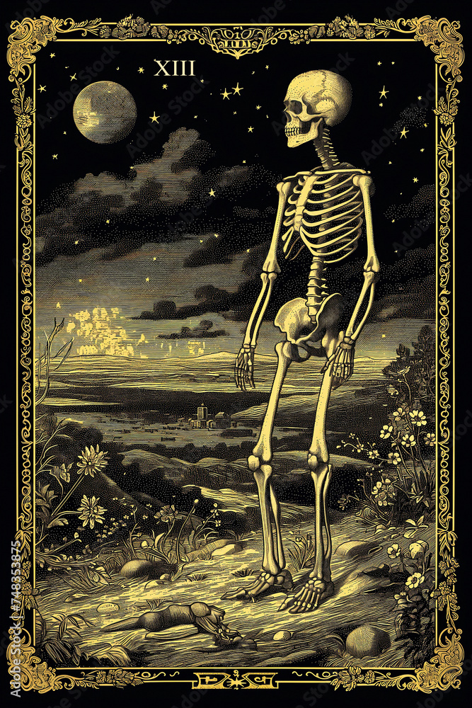 Medieval style tarot card n.13 the Death from Major Arcana images ...