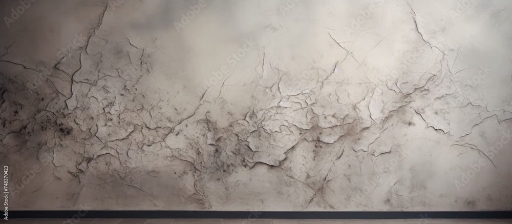 The black and white marble wall is adorned with intricate decorative ...