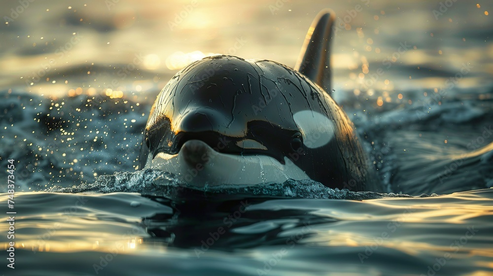 Orca, orca whale, Killer whale, ocean, sea, Cetacean, Marine mammal ...