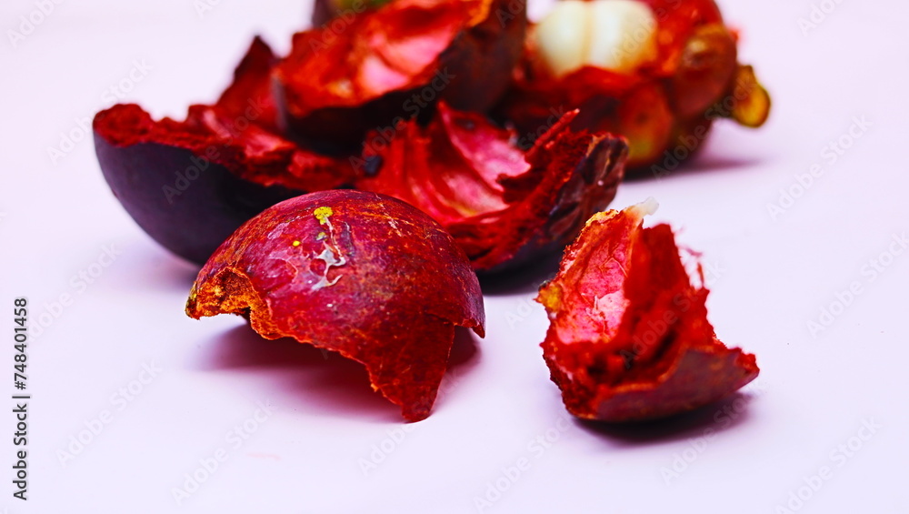 Mangosteen skin. Apart from the delicious taste of the fruit ...