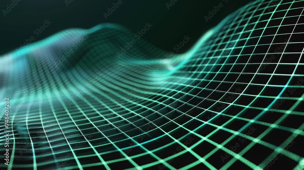 Tech Refresh: Corporate Grid with Cool Mint & Emerald Gradient ...