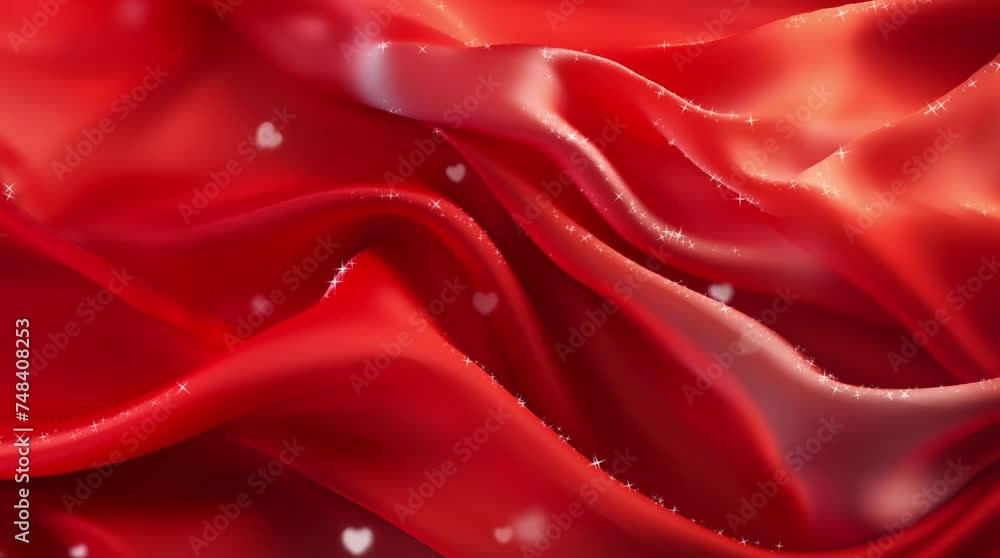 animation background silk red color, video background, animation ...