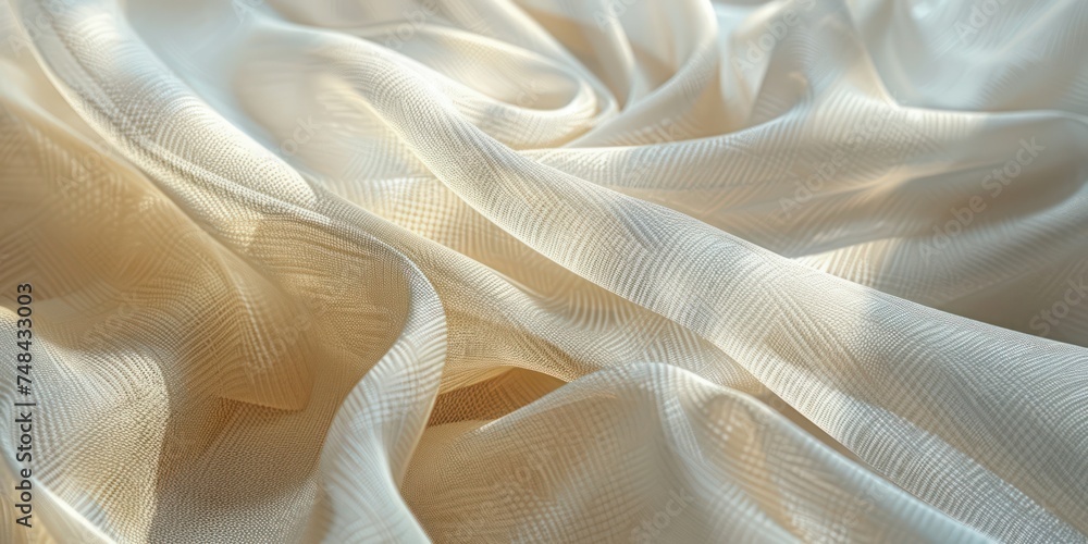 Fine product performance, modal fabrics, close-ups of fabrics, studio ...
