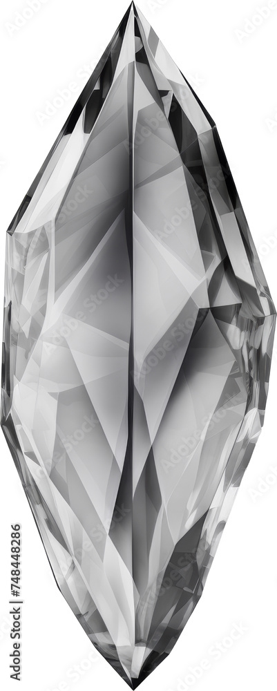 grey leaf,grey crytal shape of leaf isolated on white or transparent ...