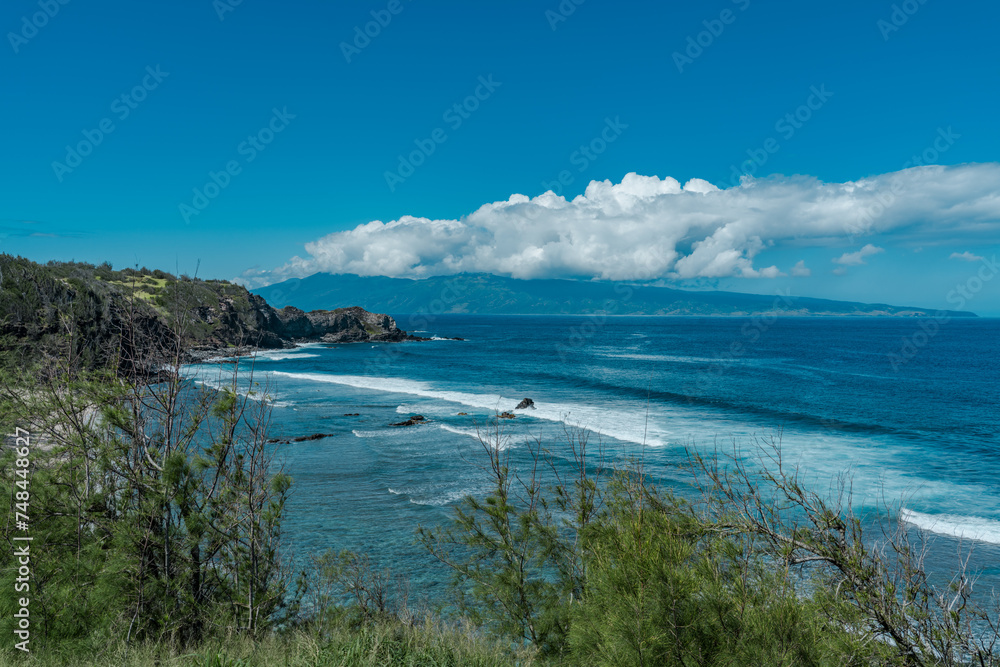 Lipoa Ridge. Pohakupule Gulch. Honoapiilani Highway, Wesrt Maui, Hawaii ...
