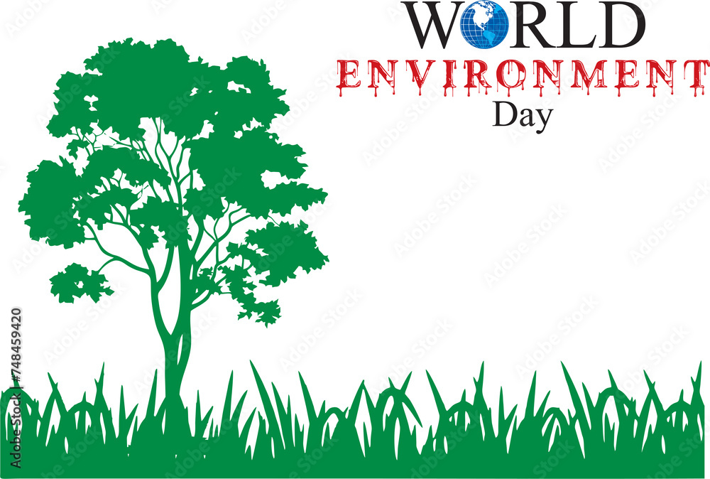 Natural rural scene, Green tree and grass background in high quality ...