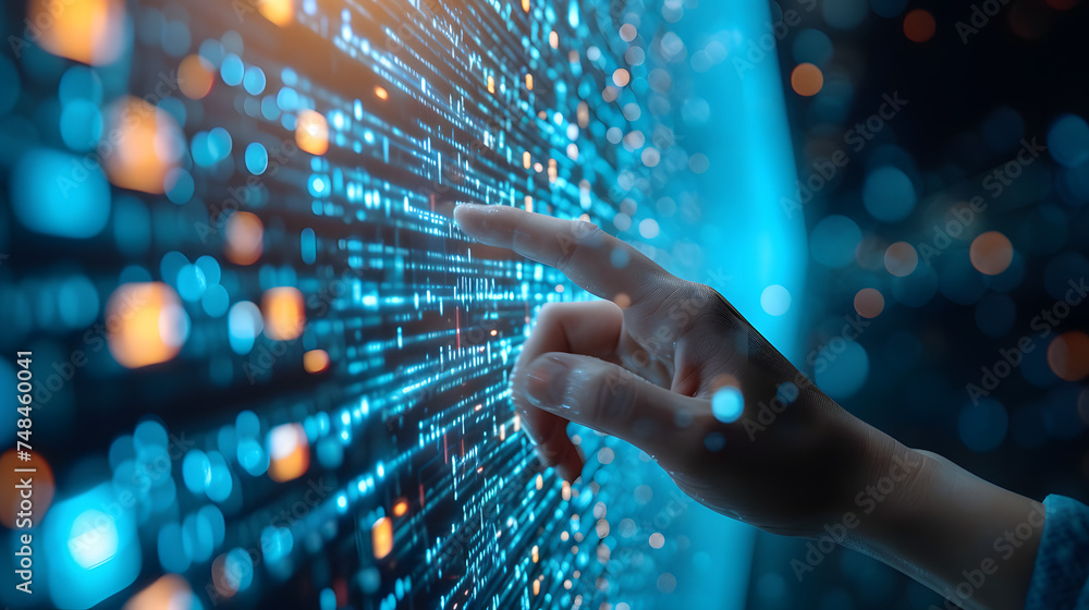 Revealing the hidden data. Data science, Data mining concept. Revealing ...