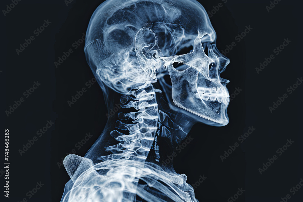 Human anatomy, X-ray image Stock Photo | Adobe Stock