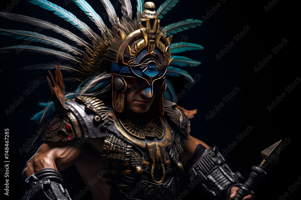 Eternal Glory of Aztec Warrior: A Blend of Mighty Prowess & Rich ...