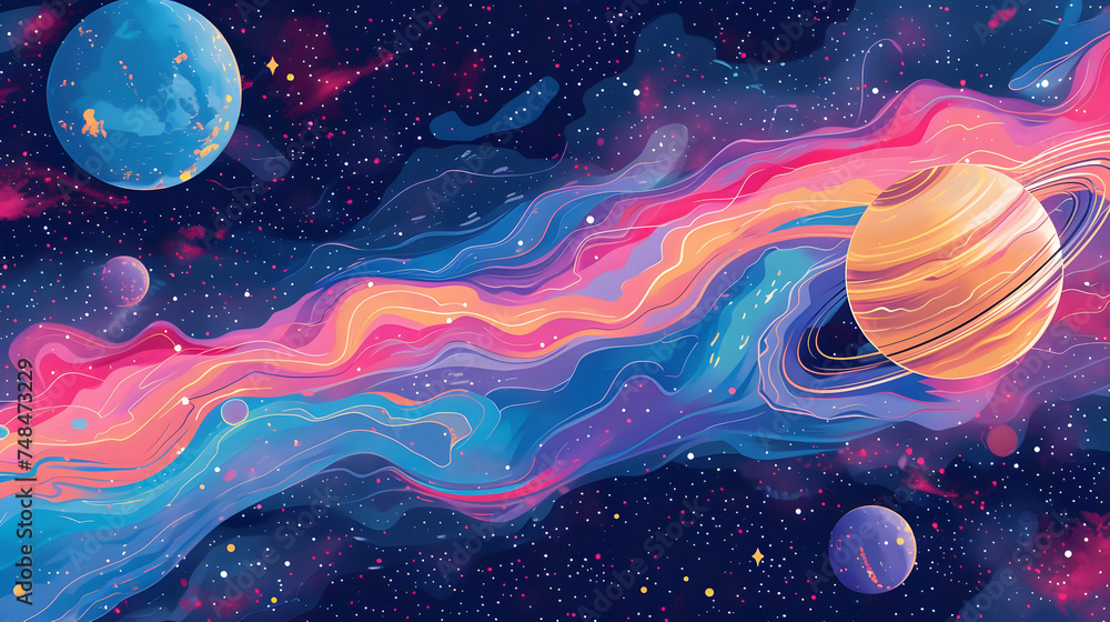 pixelated marble background inspired by the cosmos. Integrate pixelated ...