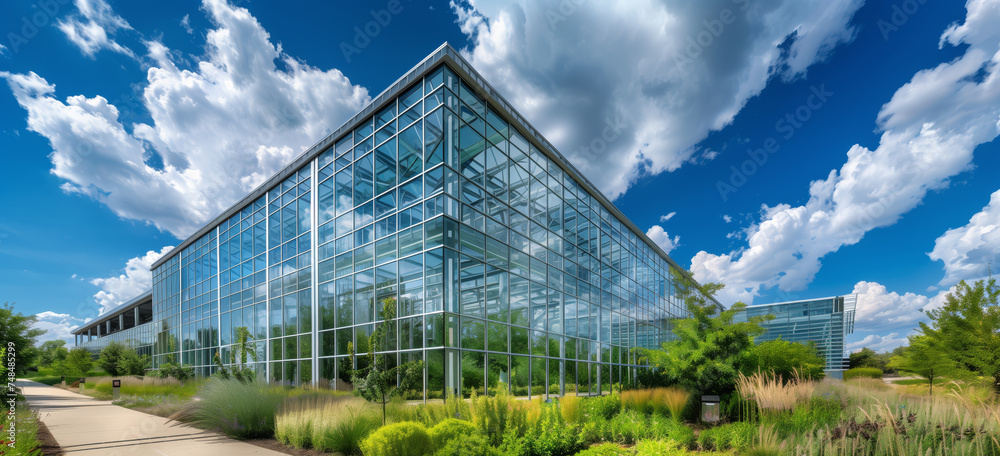 A bio research center, a botanical facility, or a agricultural ...