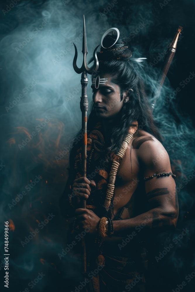 The Mystical and Powerful Lord Shiva. Fictional Character Created By ...