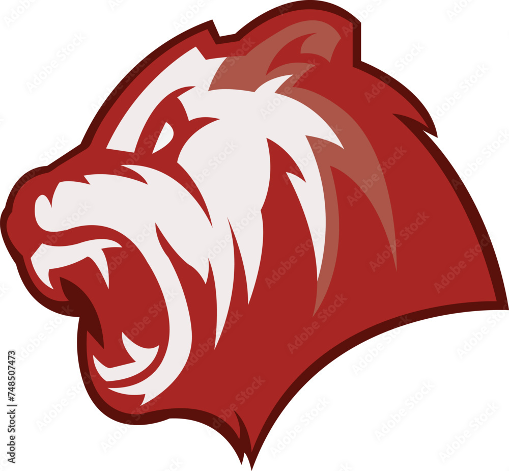 Tiger Logo design, Tiger sports logo vector, Tiger head illustration ...