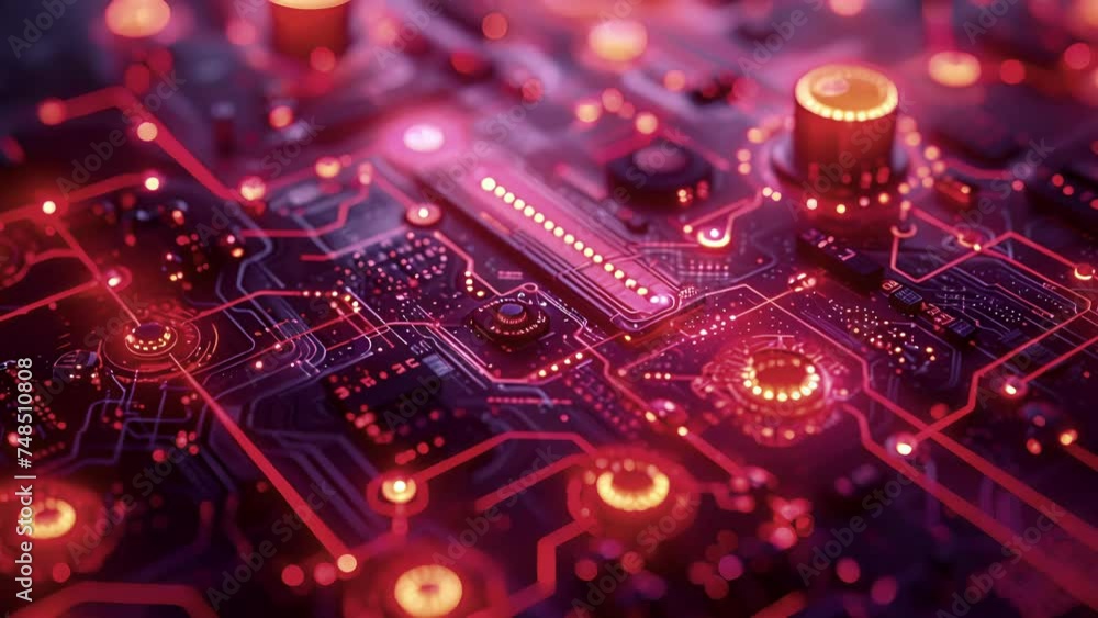 A futuristic 3D flowchart showing the potential growth of a companys ...