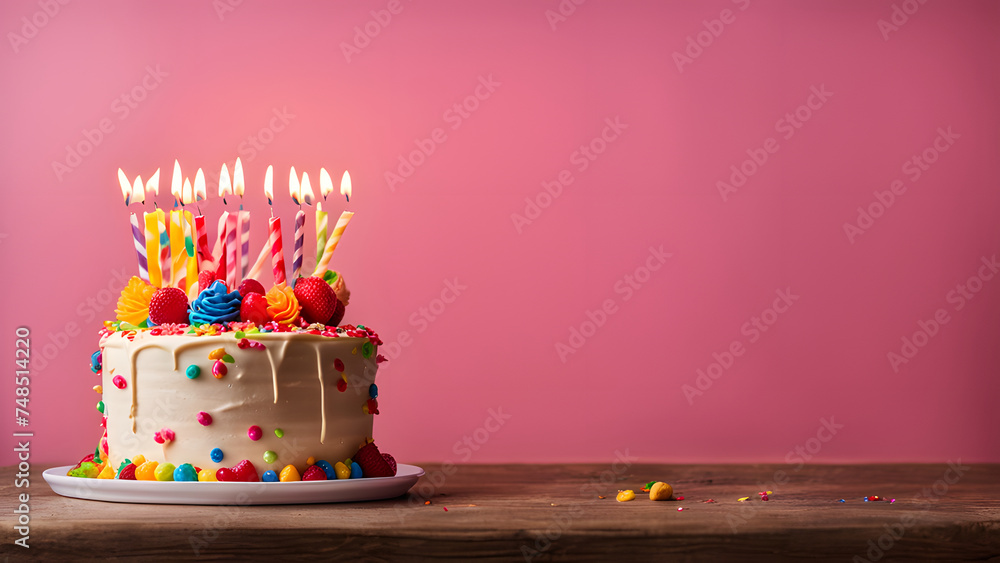 Text-Friendly Celebration: Background Design Featuring a Side View of a ...