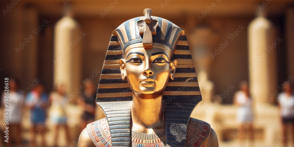 ancient pharaoh statue Virtual Female Egyptian Pharaoh Stock Photo ...