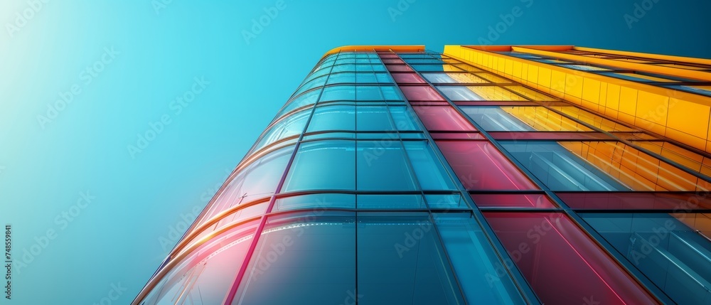 An artist's rendition of a 3D stimuli of a high rise curve glass ...