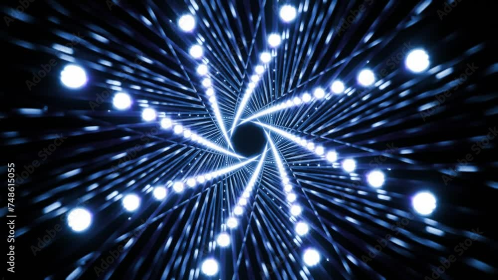 seamless VJ loop 3d animation geometric blue patterns for live concert ...