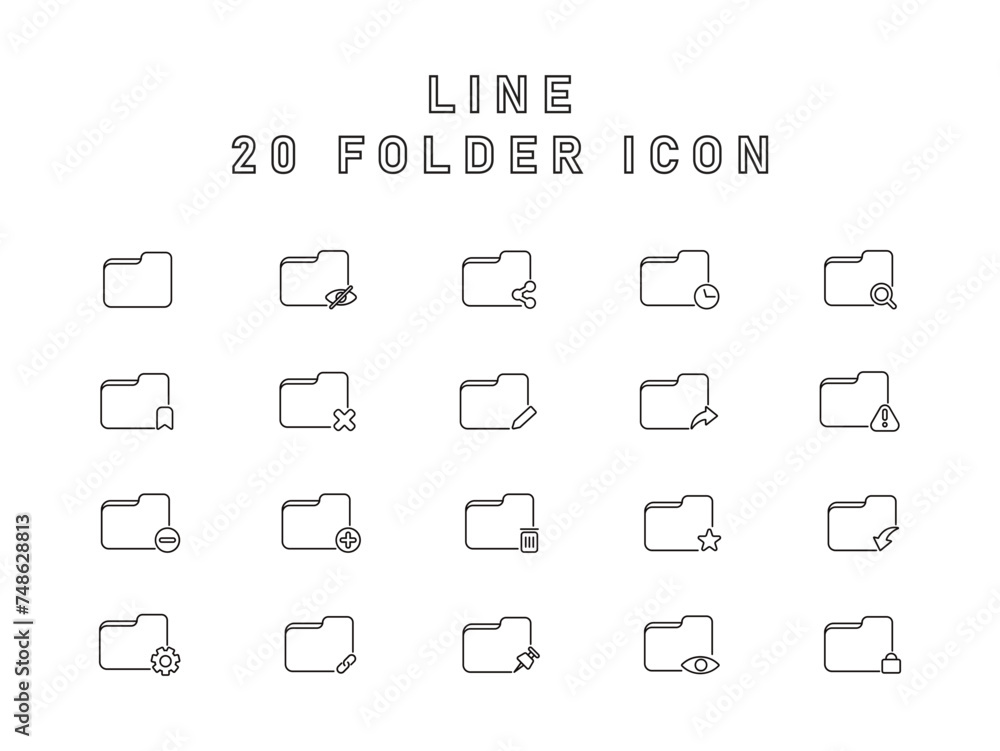 20 Collection Of Folder Icon. Folder Search, Folder Danger, Folder Draf ...