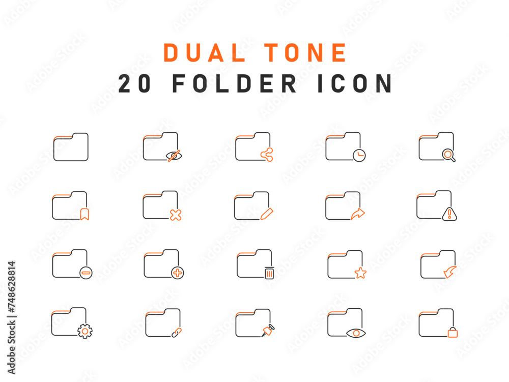 20 Collection Of Folder Icon. Folder Search, Folder Danger, Folder Draf ...