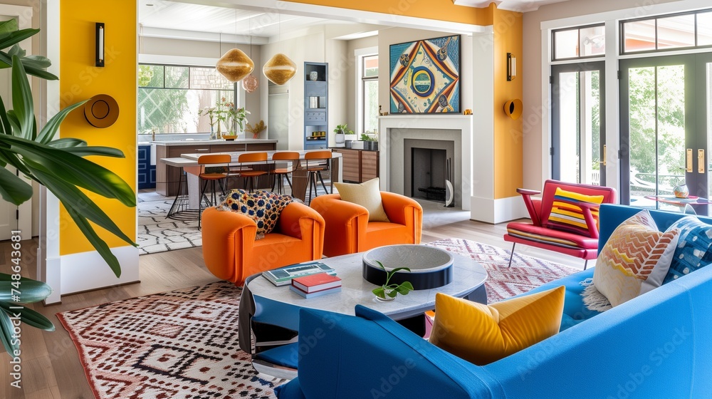 A Rio de Janeiro-inspired craftsman residence, with a vibrant Carnival ...