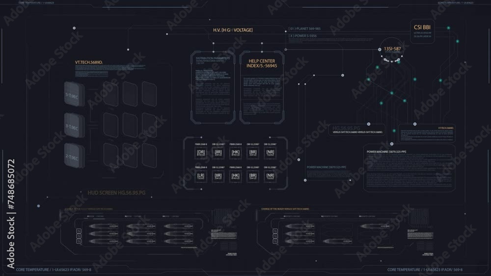 augmented reality Advance HUD control center. Graphic Dashboard Head-up ...