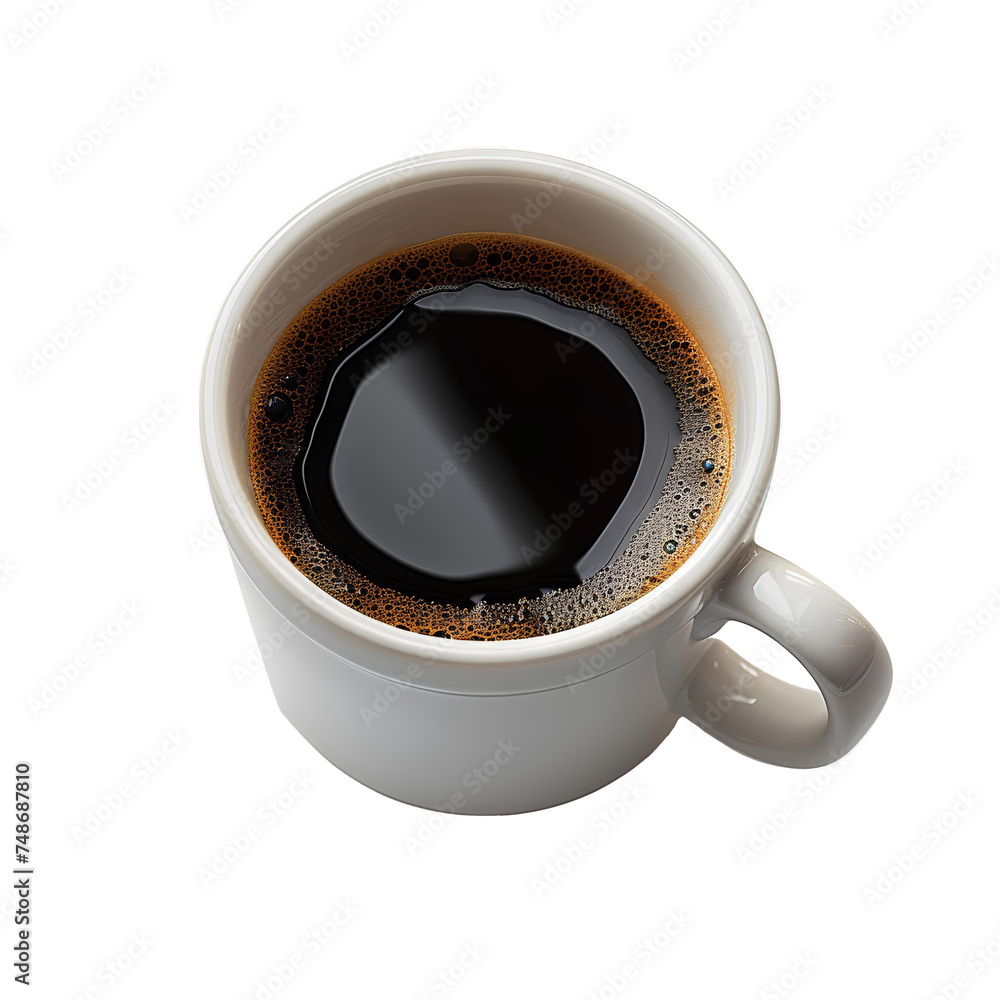 Cup of coffee PNG. Cup of black coffee isolated. Black cup of coffee ...