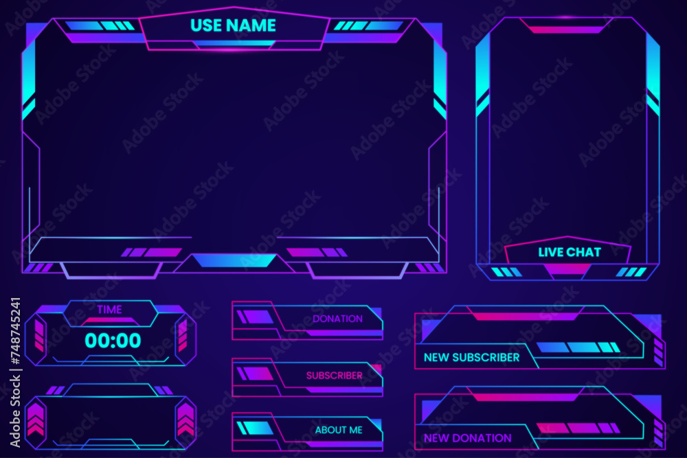 Neon gaming frame upgrade your gaming setup with neon frames: Stand Out ...