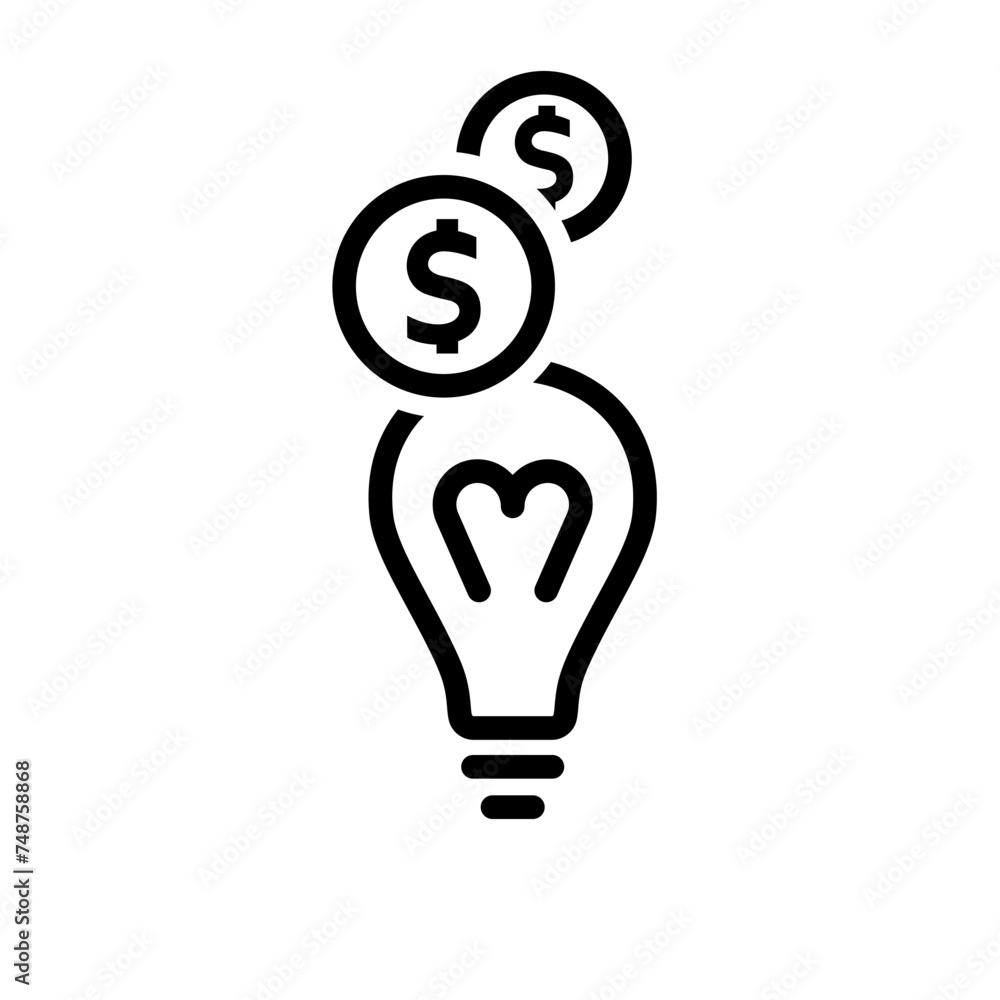 Crowdfunding icon. Business model funding project. Money coins common ...