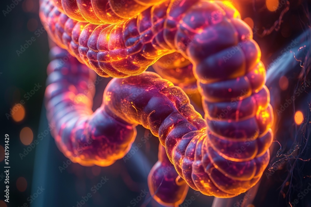 Intestine inflammation, disease, problem. Guts, bowel, medical check up ...