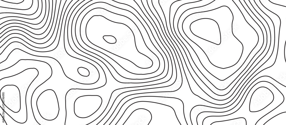 Vecteur Stock Abstract background of the topographic contours map with ...