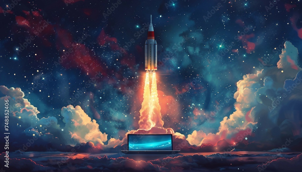 Tech-driven Adventure: Rocket Launches from Laptop, the excitement of ...