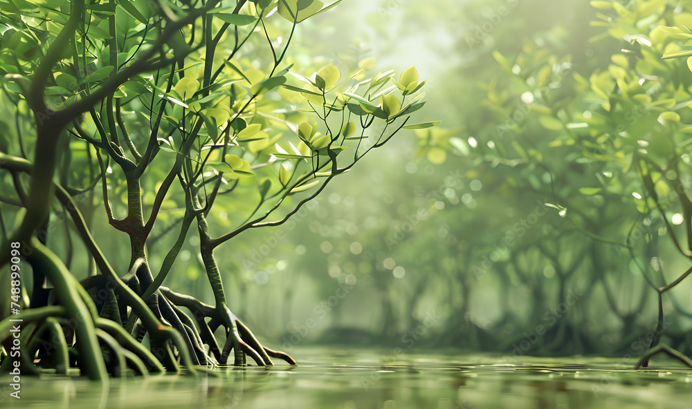 Mangrove forest background swamp forest background mangrove trees ...