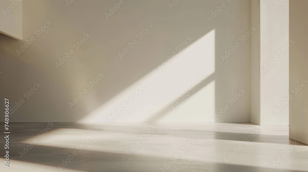 A blank empty room interior background featuring a minimalist design ...