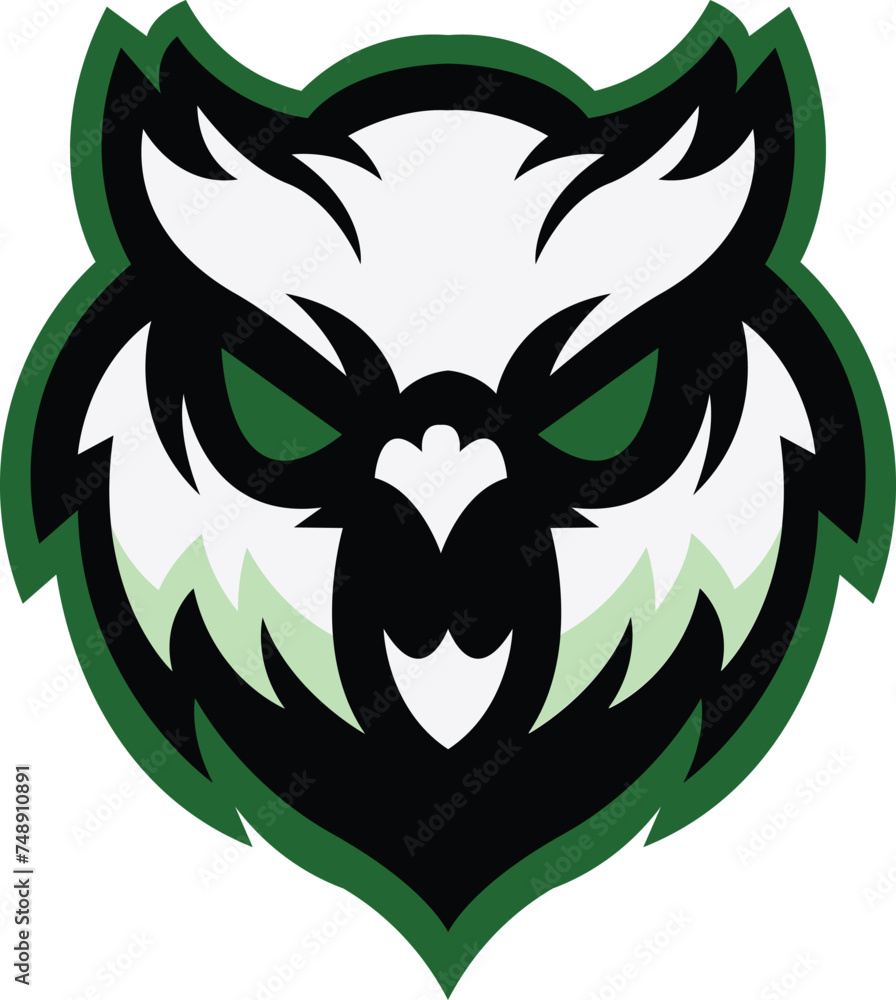 Owl logo design, mascot Owl logo icon illustration vector drawing ...